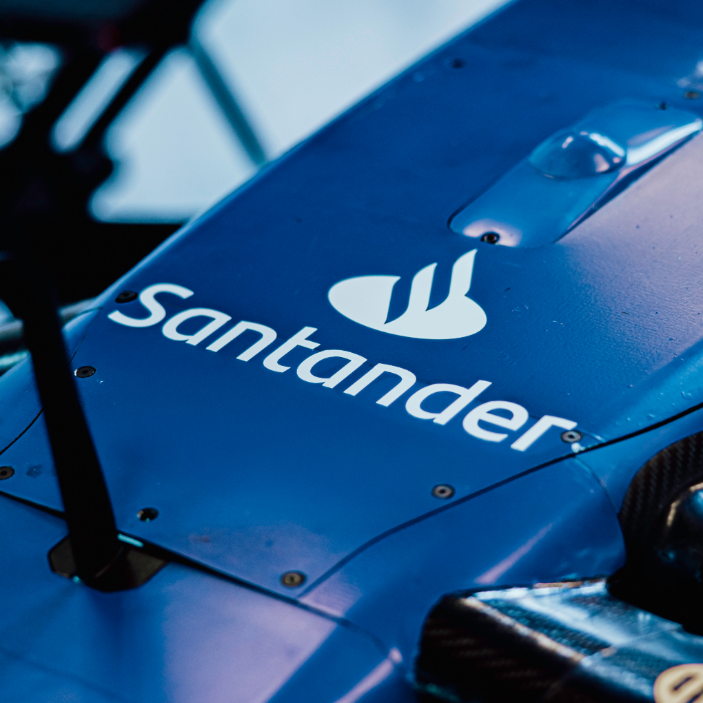 Santander er stolt sponsor av Formel 1 og Williams Racing